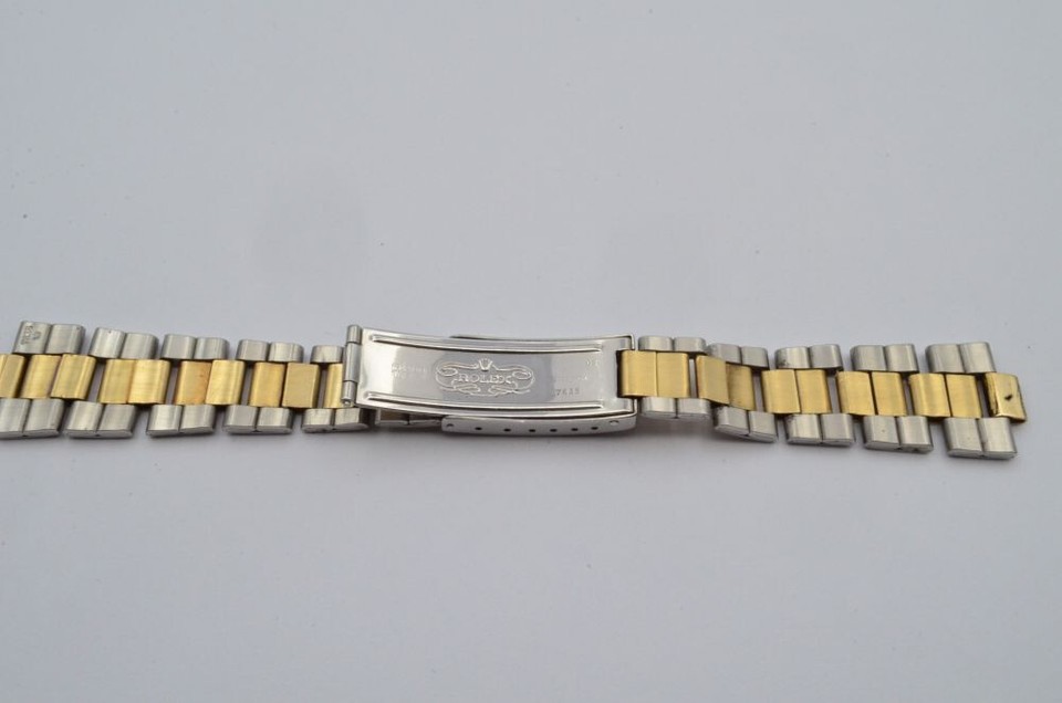 Rolex Oyster Steel/Gold Bracelet 19mm Vintage Rare 7835 Beautiful ...