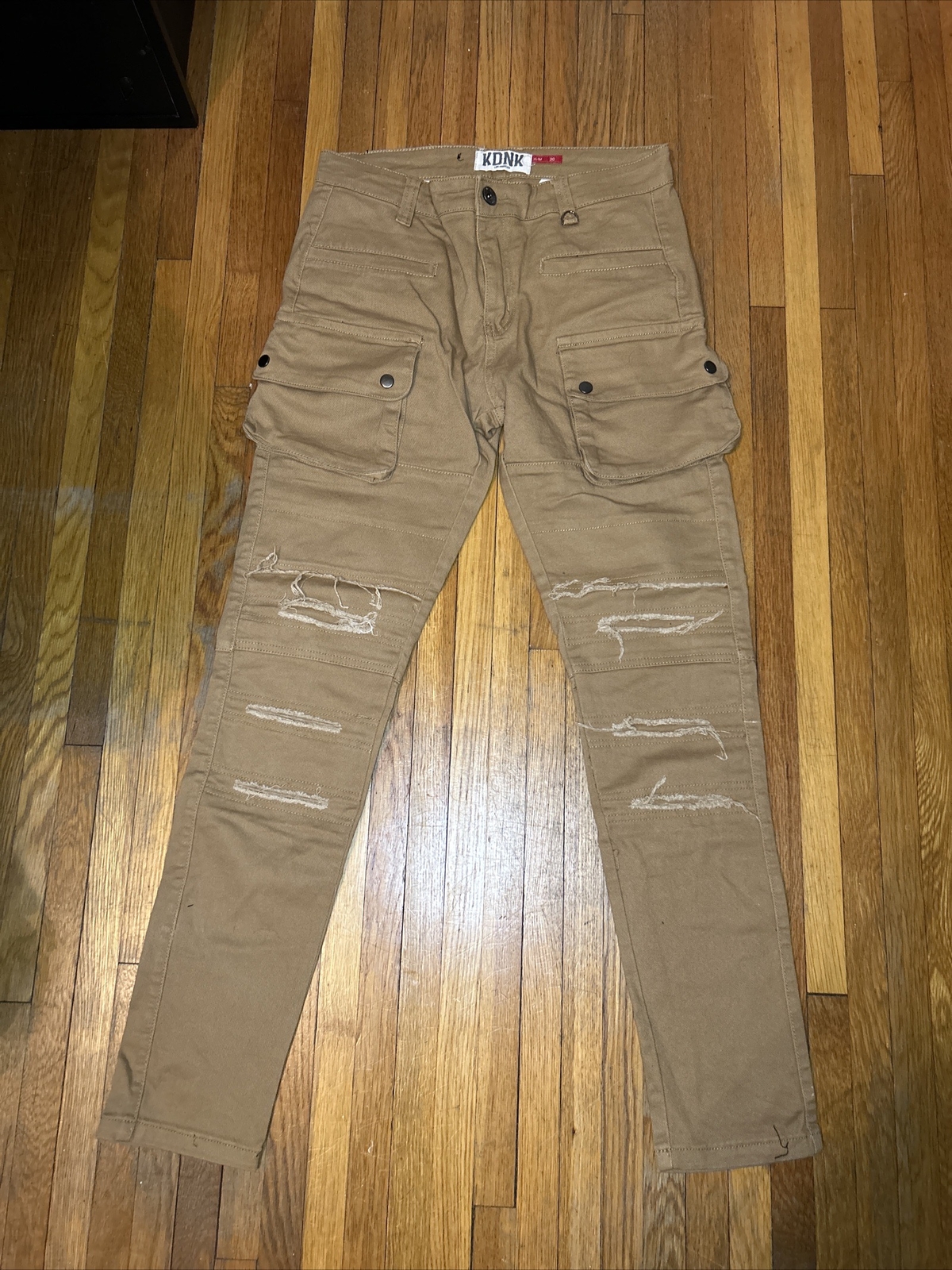 Kayden K Slim Fit Cargo Pants Size 30x32 Beige | eBay