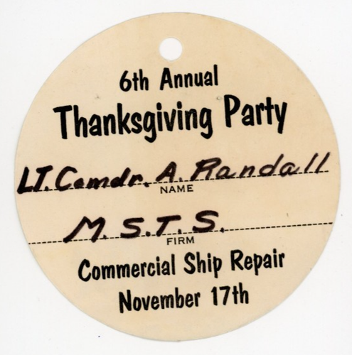 1940s MSTS US Navy Seattle Commercial Ship Repair LT Commander Name Tag ...