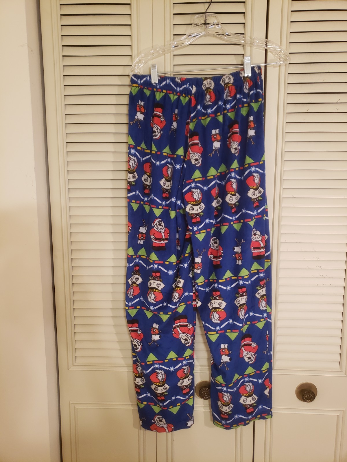 Mens Family Guy 2018 Stewie & Brian Christmas Holiday Blue Lounge Pants ...