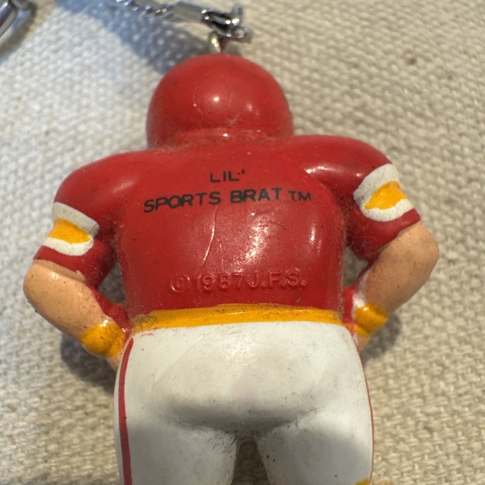 Vintage Original 1987 Lil Sports Brat Kansan City Chiefs NFL Keychain ...