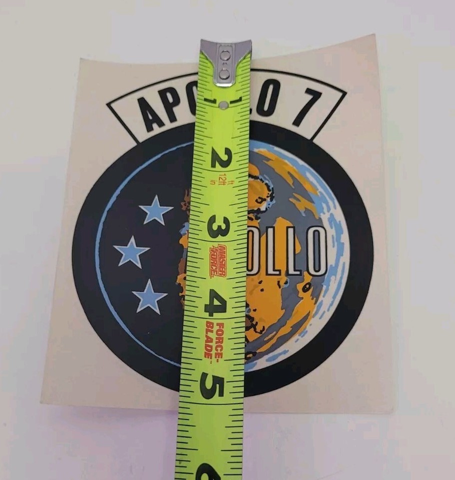 Vintage NASA Apollo 7 Sticker 1968 Space Rocket Ship Decal Retro | eBay