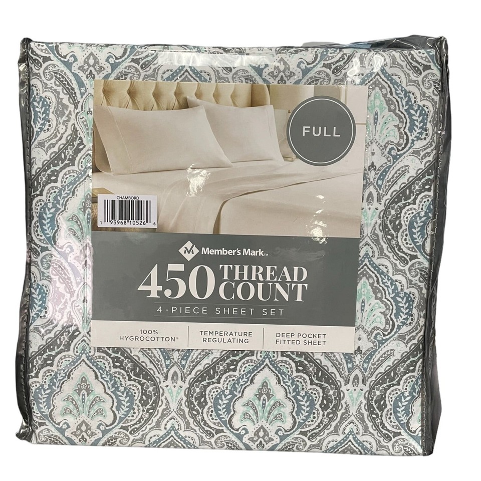MEMBER'S MARK 450-THREAD COUNT SHEET SET FULL, CHAMBORD *NEW | eBay