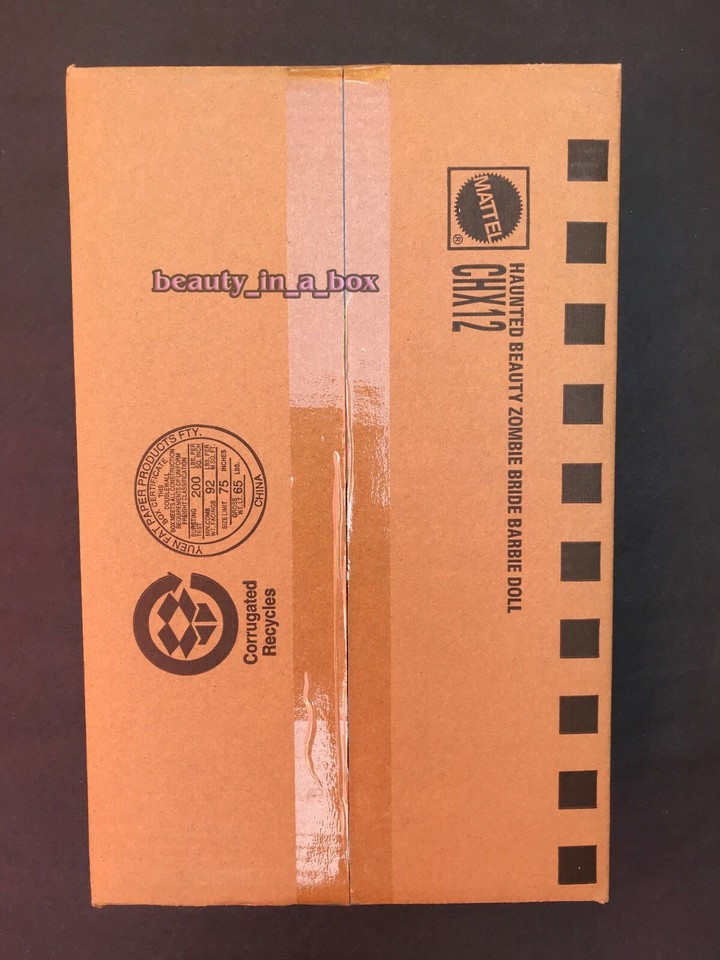 Zombie Bride Barbie Doll Haunted Beauty Collection SHIPPER Gold Label ...