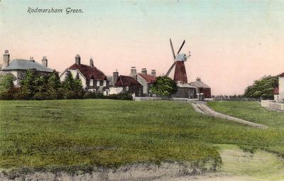 Rodmersham Green Windmill Nr Sittingbourne old pc used 1908 A Shrubsall ...