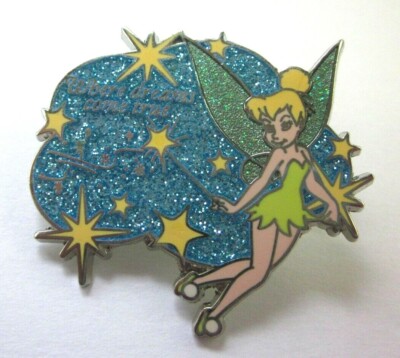Tinkerbell Disney Official Trading Pin Glitter Pixie Dust Pin Dreams ...