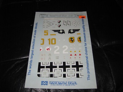 Me Bf 109E(4): II/JG51 Molders, 4 & 6/JG52, III/JG1 by MicroScale - 1/ ...