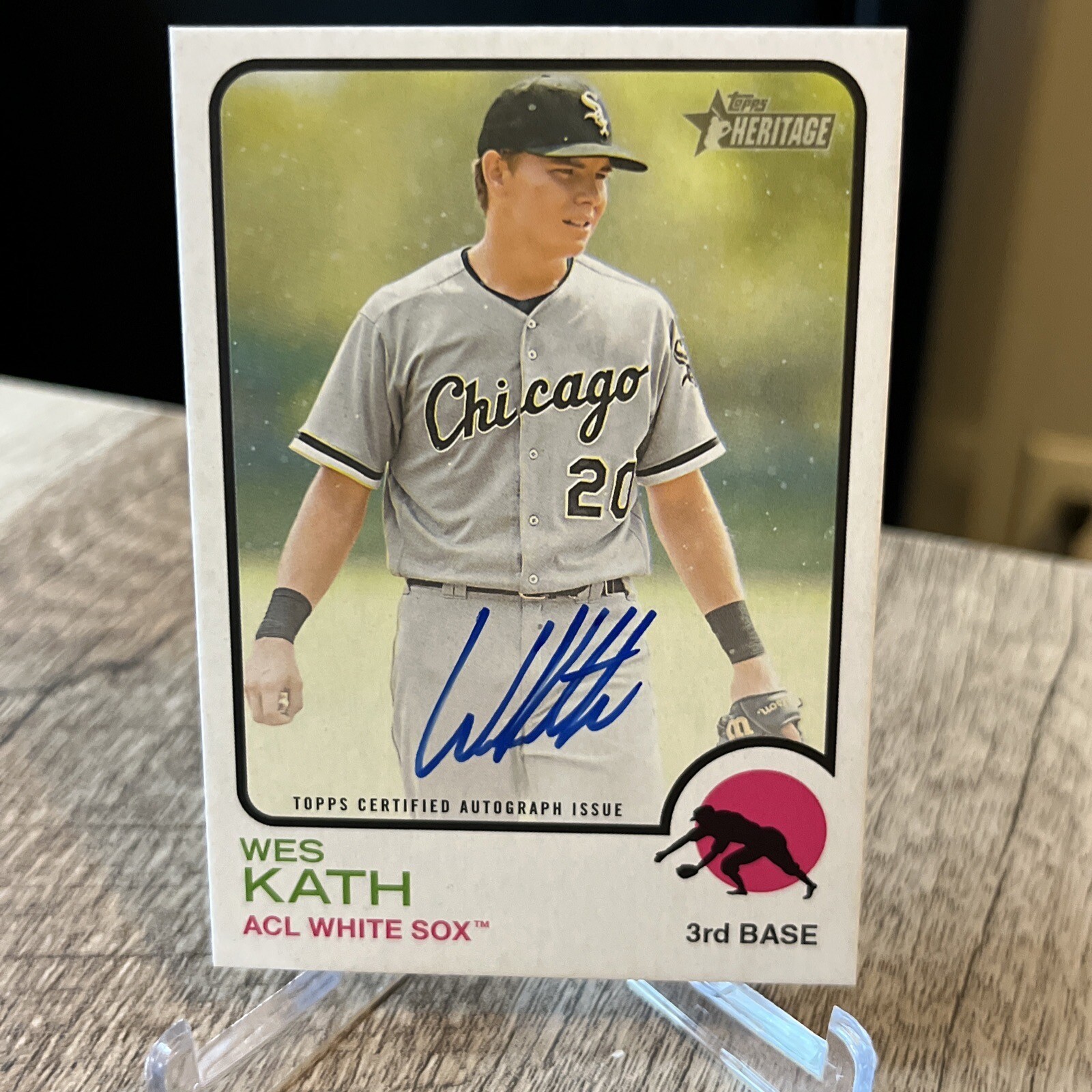 2022 Topps Heritage Minor League Wes Kath Real One Autograph | eBay