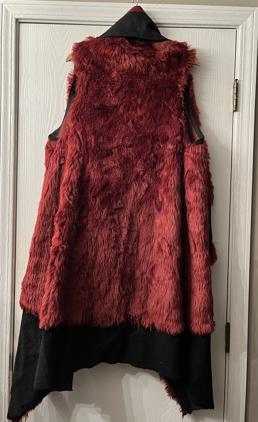 Fuzzy Vest Open Front One Size Sleeveless Faux Fur | eBay