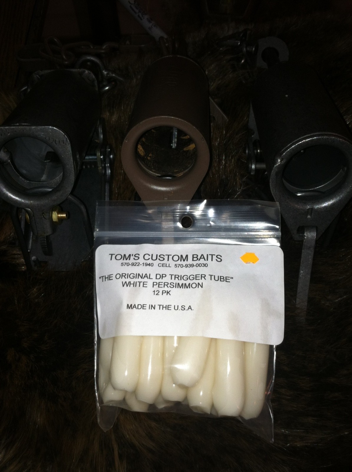 Dog Proof Trigger Tube White PERSIMMON SCENT trap traps trapping DP ...