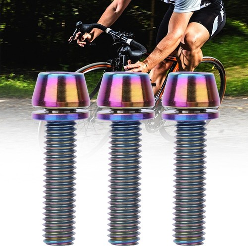 3PCS Titanium Alloy Durable Bike Handlebar Stem Screws Bicycle Disc ...