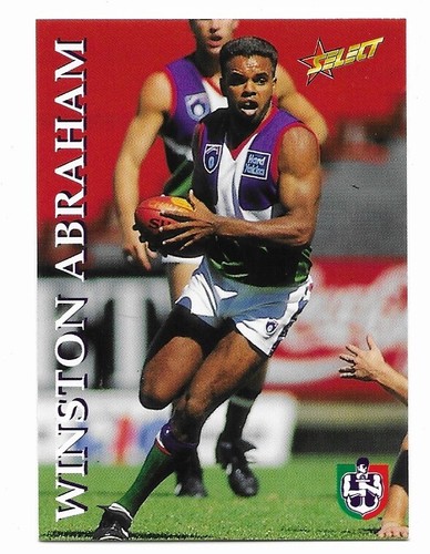 1995 AFL SELECT FREMANTLE WINSTON ABRAHAM COMMON CARD # 419 | eBay