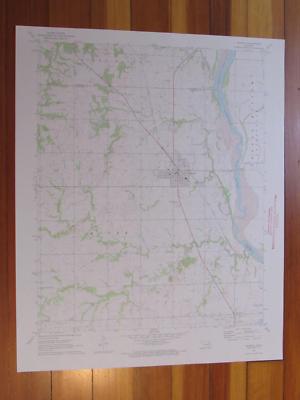 Haskell Oklahoma 1973 Original Vintage USGS Topo Map | eBay