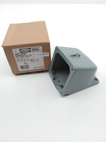 Hubbell BB201W Back Box For Pin and Sleeve, Aluminum, 3/4" Hub | eBay