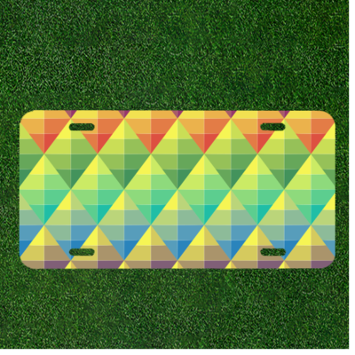 Custom Personalized Car License Plate With Background Colorful ...