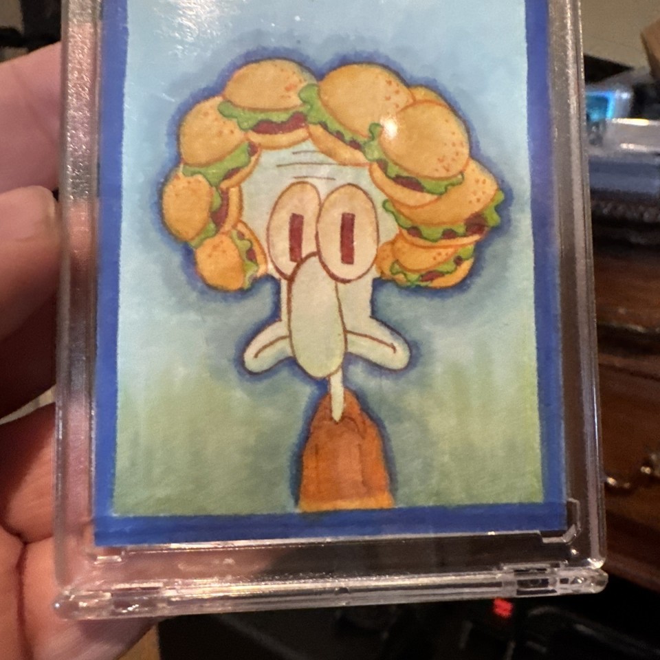 2025 SpongeBob Squidward Tentacles Halsey Camera Sketch Card 1/1 Topps ...