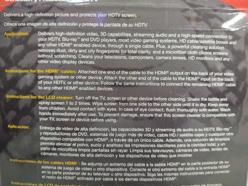 2 High-speed HDMI Cables LCD Cleaner For HDTV Gaming Blue Ray Computer ...