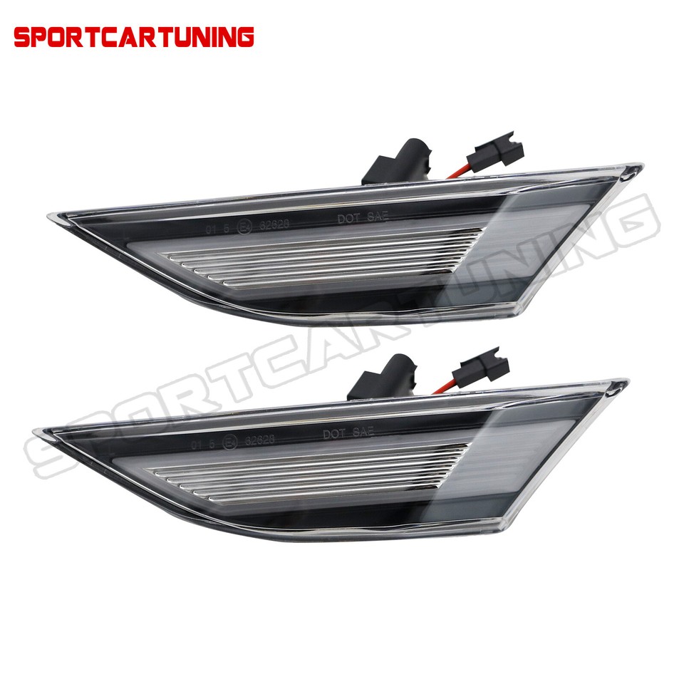 Clear LED Side Marker Lights For Porsche 911 991 Carrera 981 Cayman ...