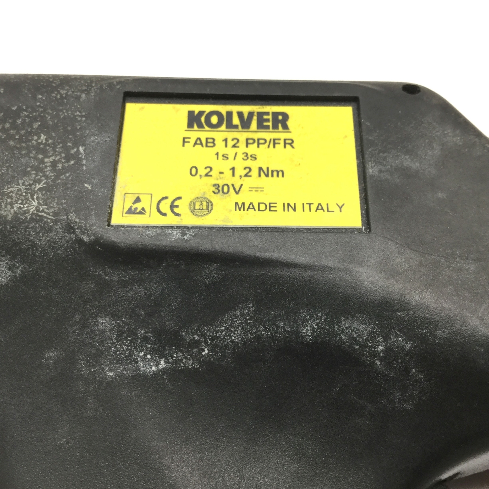 Kolver FAB12PP/FR Electric Torque Screwdriver, Pistol Grip, 30VDC, *For ...