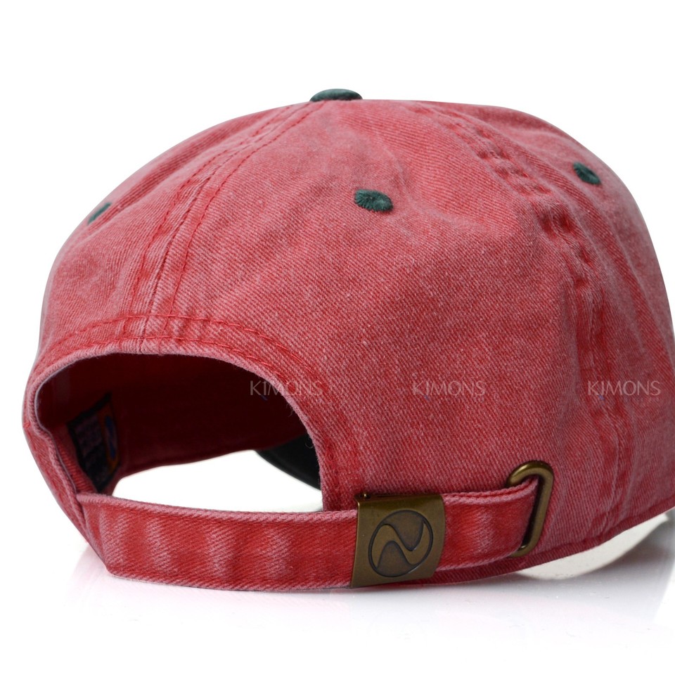 Pigment Dyed Baseball Ball Cap Washed 2Two Tone Cotton Vintage Hat Dad ...