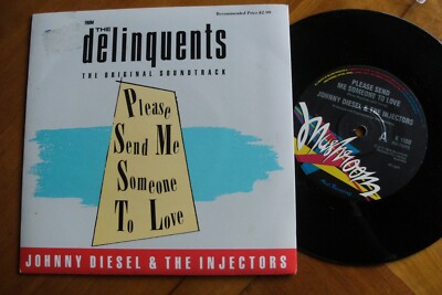 JOHNNY DIESEL & INJECTORS The Delinquents 45 rpm 7" PROMO SINGLE VINYL ...