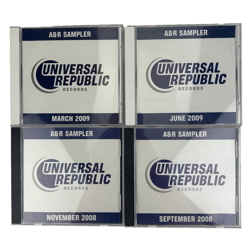 Lot of 4 Rare - Universal Republic Records A&R Music Sampler CDs - 2008/2009 | eBay