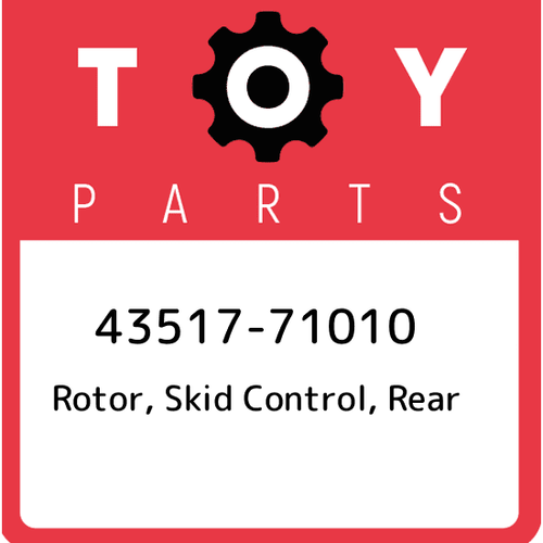 43517-71010 Toyota Rotor, skid control, rear 4351771010, New Genuine ...