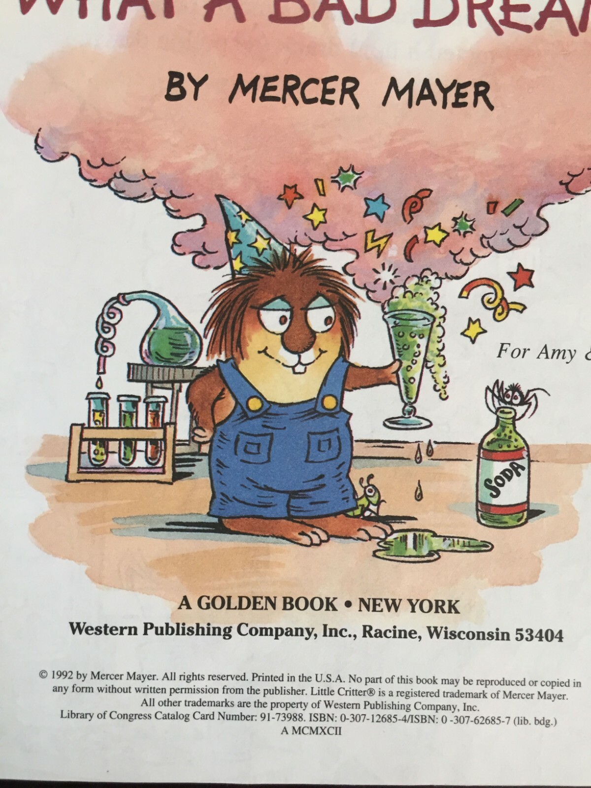 What A Bad Dream by Mercer Mayer 1990 PB 9780307126856| eBay