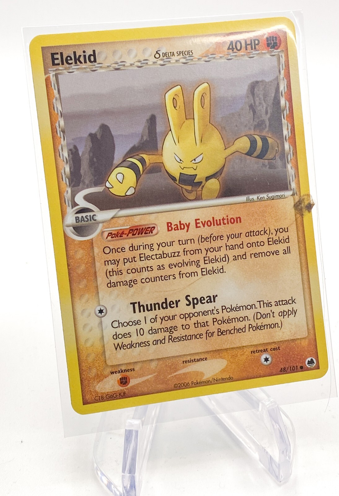 Pokémon TCG Elekid (Delta Species) EX Dragon Frontiers 48/101 Regular ...