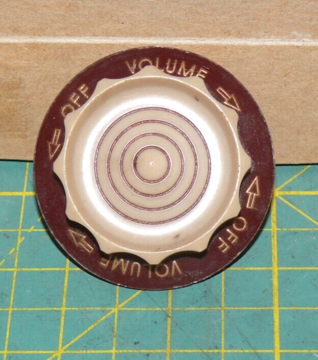 Vintage 1950's Brown & Tan Emerson On-Off Volume TV Knob | eBay