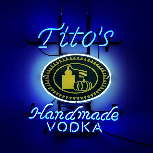 Tito's Handmade Vodka Austin 20"x16" Neon Light Sign Lamp With HD Vivid Printing | eBay