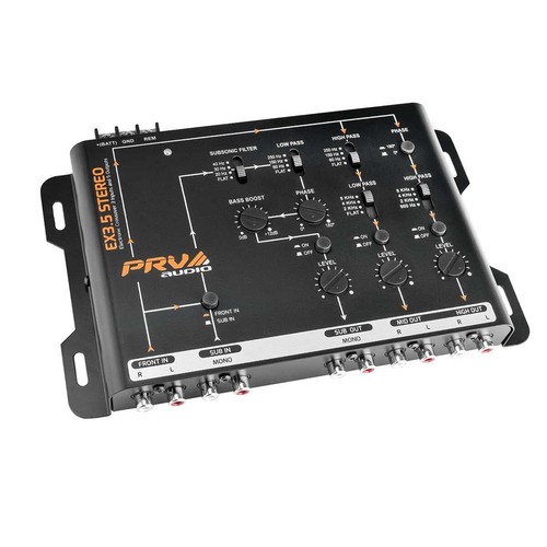PRV AUDIO Crossover Car Audio EX3.5 STEREO 3 Way or 2 Way Electronic ...