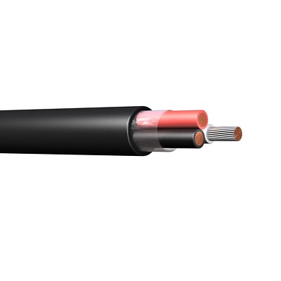 100' 12/3 Type P Unarmored Power Cable IEEE 1580 Black Jacket 600V ...