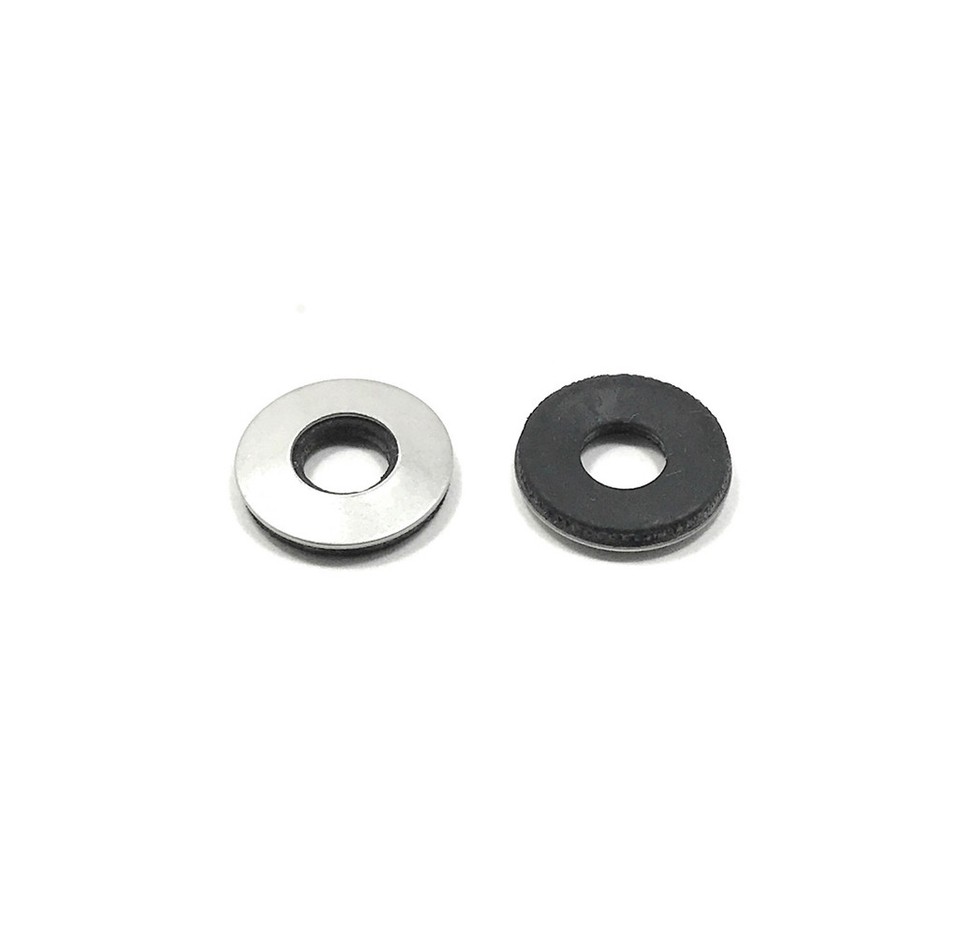 (50) 3/8 x 7/8 OD Stainless Steel Washer EPDM Neoprene Rubber Backed ...