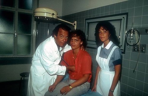 Klausjurgen Wussow, son Alexander, daughter Barbara Wussow, - 1985 Old ...