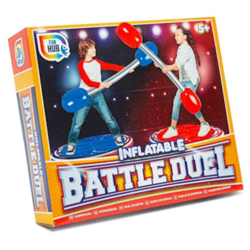 INFLATABLE OUTDOOR GLADIATORS STYLE PUGIL STICKS & MATS GAME SET ...