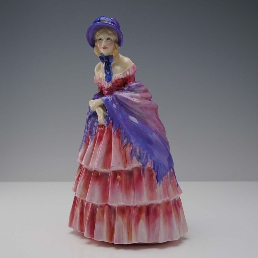 Royal Doulton Figurine A Victorian Lady HN 728 -pink & purple- Leslie ...