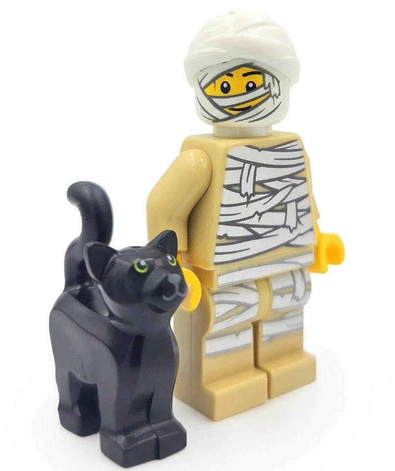 NEW LEGO MUMMY MINIFIG with Black Cat halloween bam 2025 store figure ...