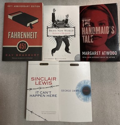 Dystopian Book Lot - 1984 Fahrenheit 451 Brave New World It Can’t ...