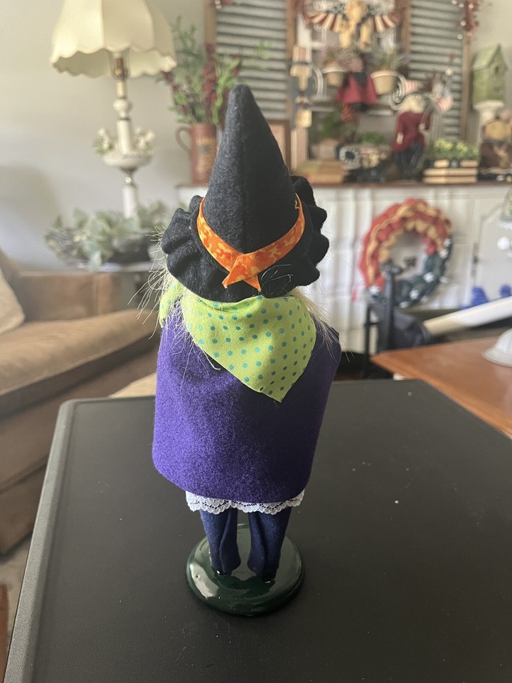 RARE Byers Choice Halloween Witch w/ Jack-O-Lantern Pumpkin Caroler ...