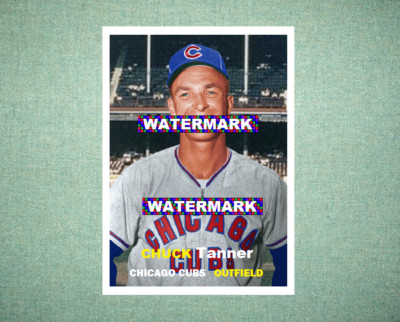 Chuck Tanner Chicago Cubs 1957 Style Custom Baseball Art Card | eBay