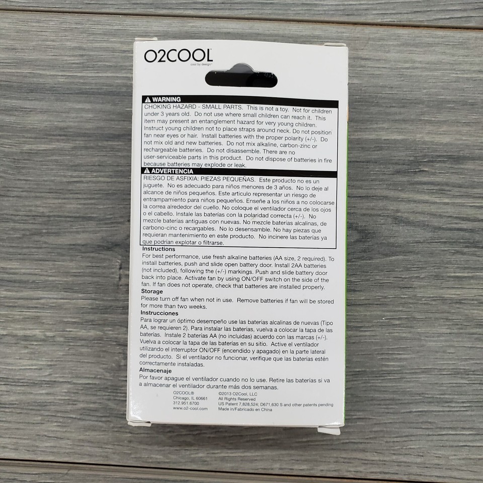 Personal Neck Fan O2COOL Grey Battery Powered Necklace 755247117959| eBay