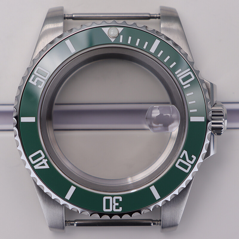 40mm Luxury men Diver Watch Cases Glass Exhibition back For Seiko nh35 ...