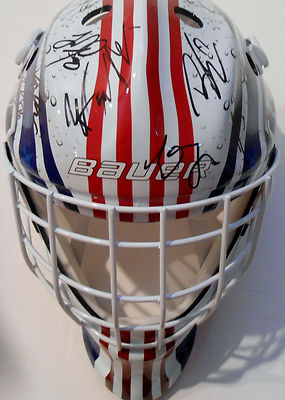 2016 World Cup of Hockey Signed Team USA Goalie Mask w/COA #1 | eBay