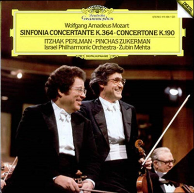 Sinfonia Concertante K364 concertone K190 Wolfgang Amadeus Mozart 1985 ...