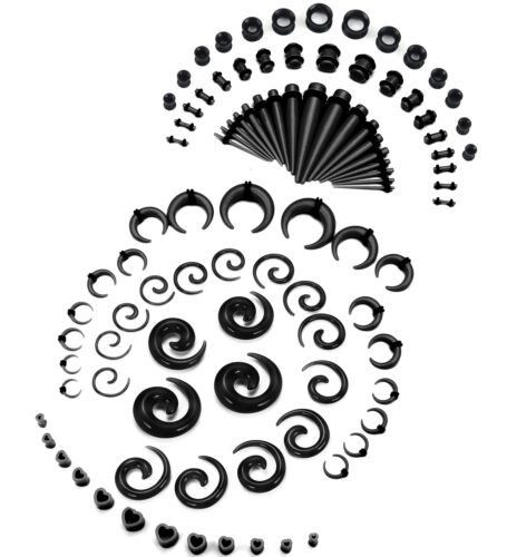 98 Pcs Ear Stretching Kit for Women Men Ear Gauges Expander Set Acrylic ...