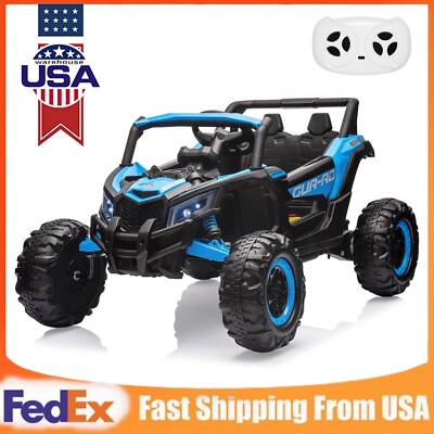 24V Kids UTV Ride on Car with Remote Control Battery Powered 4 Wheeler ...
