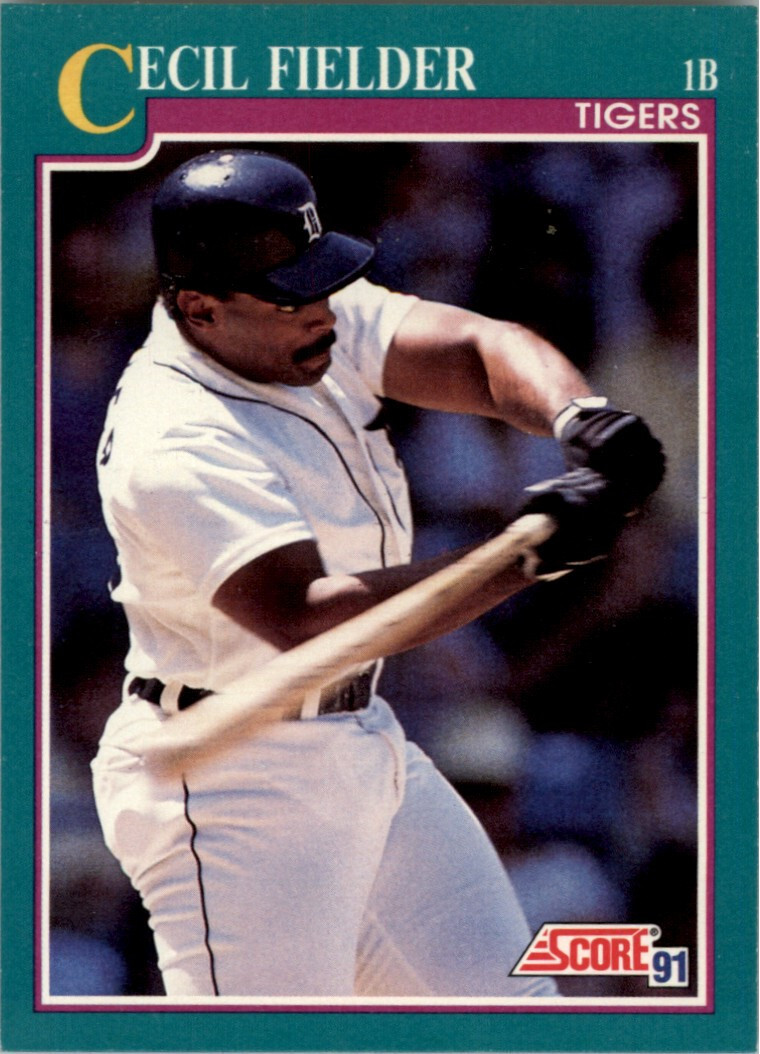 Score 1991 #168 Cecil Fielder Detroit Tigers Base Baseball Card | eBay