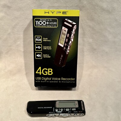 4GB USB DIGITAL VOICE RECORDER: 1100+ Hours, Built-in Microphone by ...