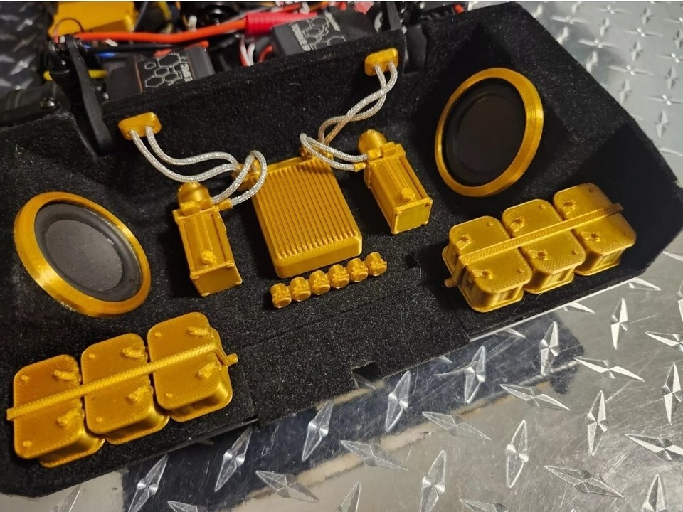 Sac City Beats RC Scale Bluetooth Speaker Trunk Kit For Redcat ...